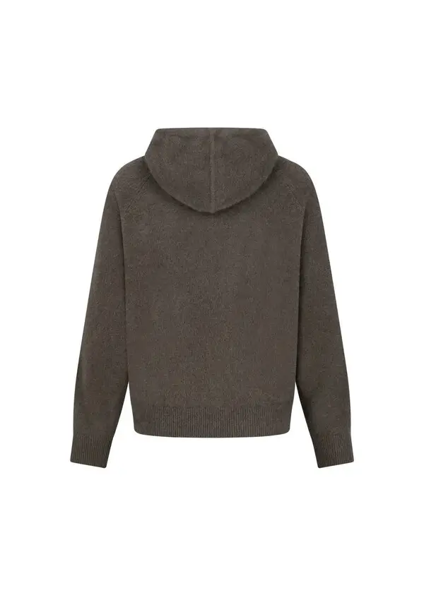 AMOMENTO Knitted Hoodie