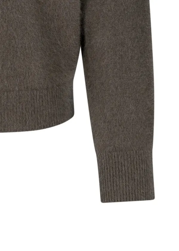 AMOMENTO Knitted Hoodie