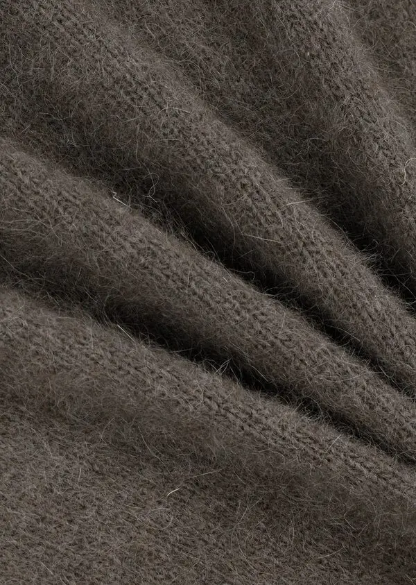 AMOMENTO Knitted Hoodie