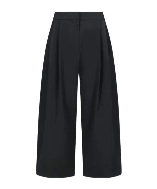 AMOMENTO Double-pleated Wide-leg Trousers