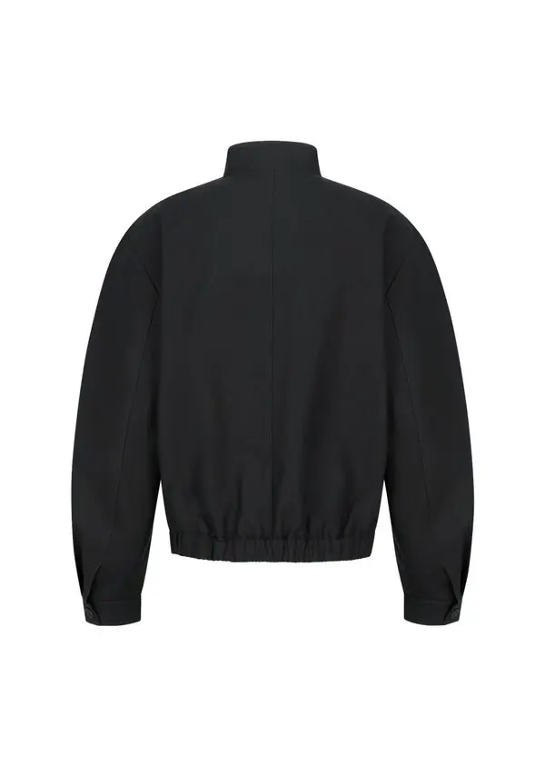 AMOMENTO Curved-sleeve Cotton Jacket