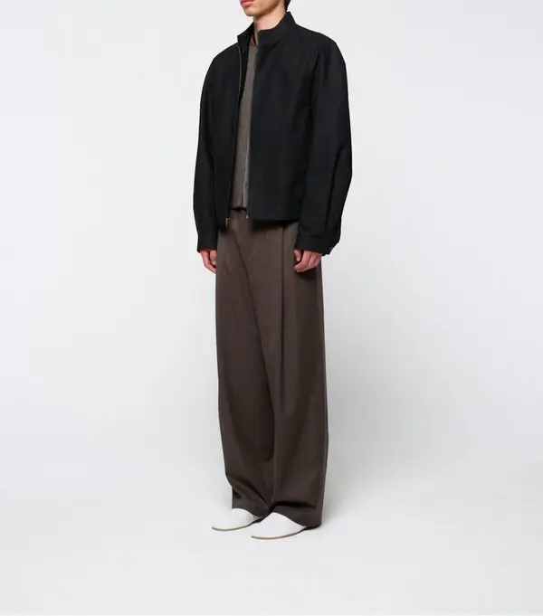 AMOMENTO Curved-sleeve Cotton Jacket