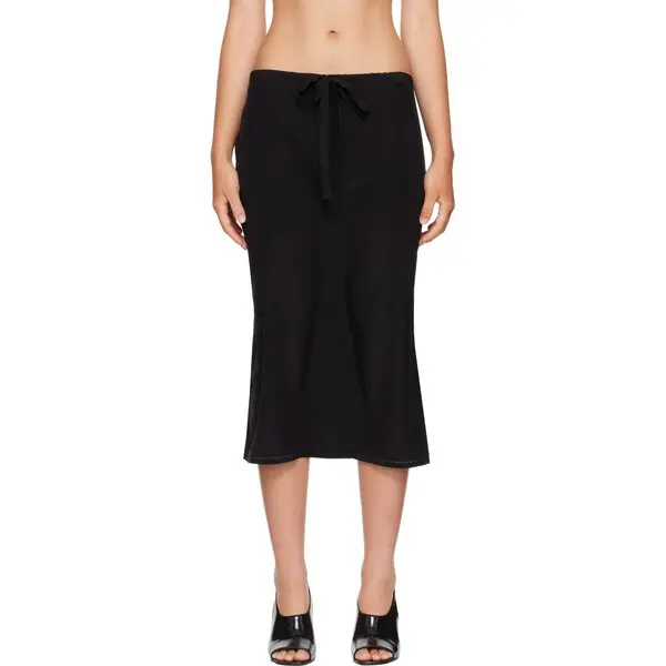 TOTEME Drawstring-waist Midi Skirt