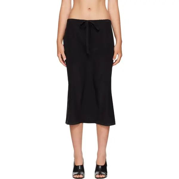TOTEME Drawstring-waist Midi Skirt