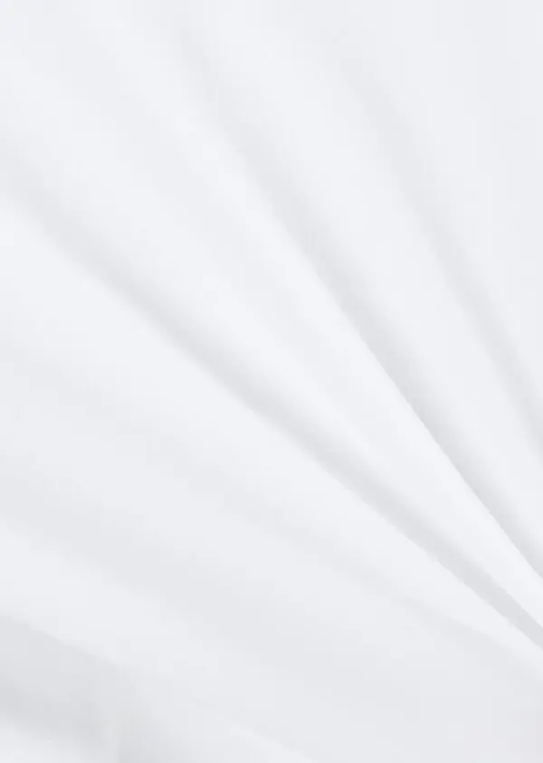 AMOMENTO Scarf-detail Long-sleeve Blouse - White