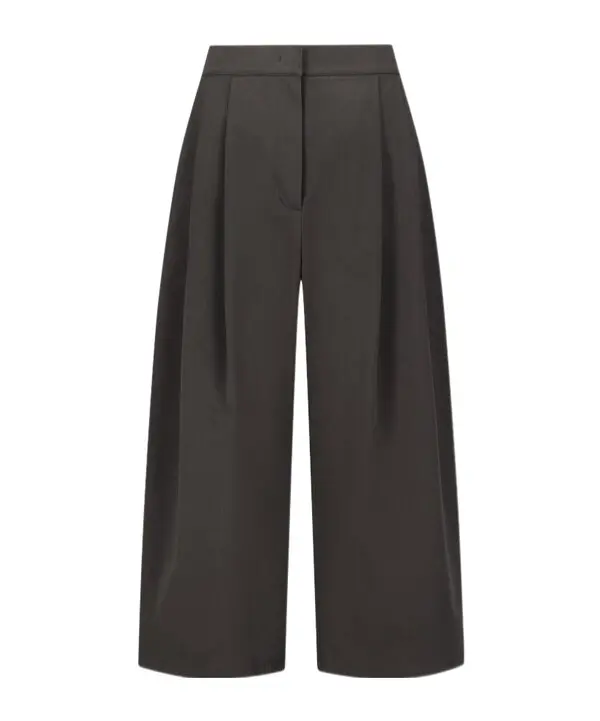 AMOMENTO Double-pleated Wide-leg Trousers