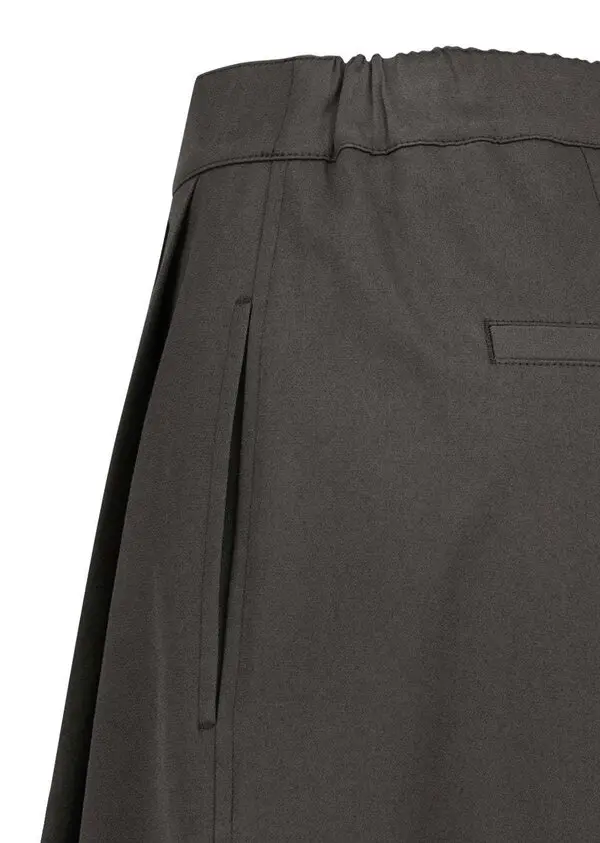 AMOMENTO Double-pleated Wide-leg Trousers