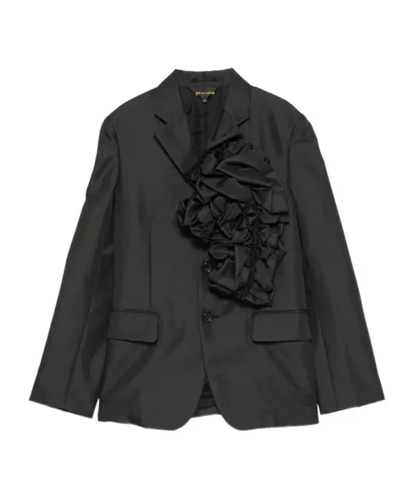 Comme Des Garçons Floral-print Blazer