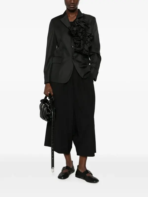 Comme Des Garçons Floral-print Blazer
