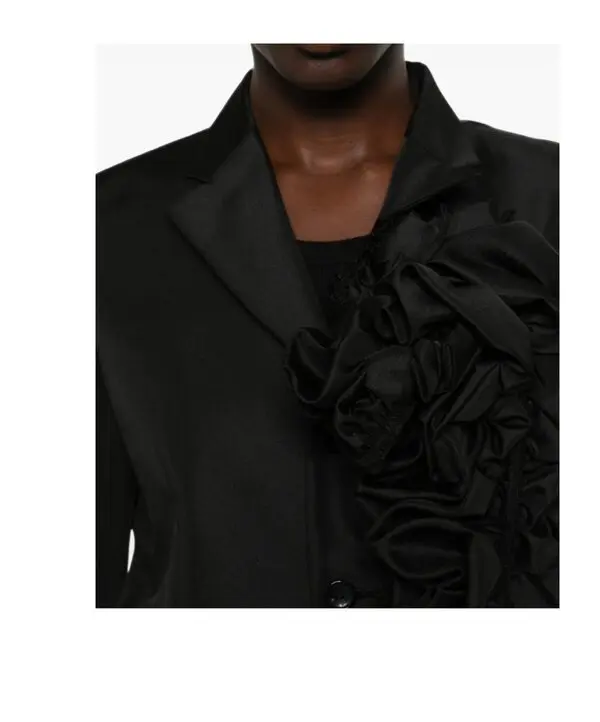 Comme Des Garçons Floral-print Blazer