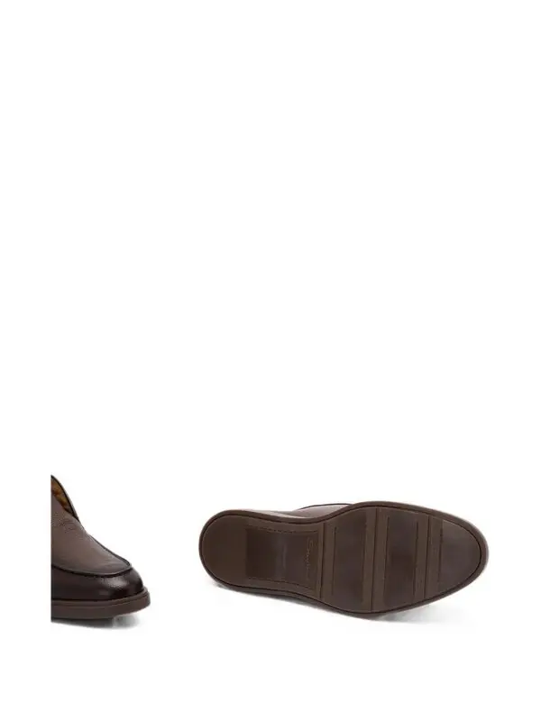 Santoni Almond-toe Loafers