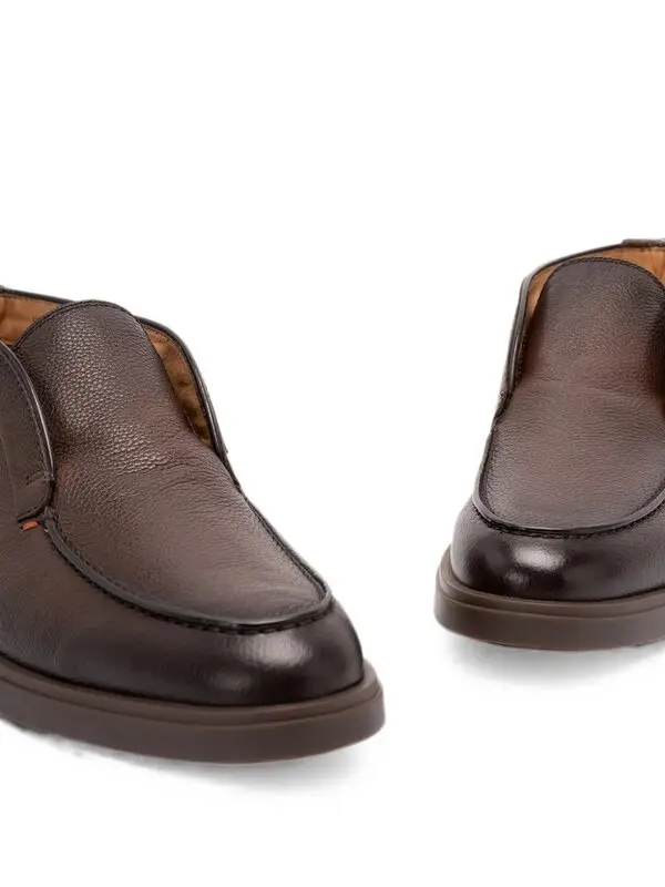Santoni Almond-toe Loafers