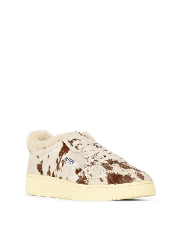 AUTRY Shearling Trim Low-top Sneakers