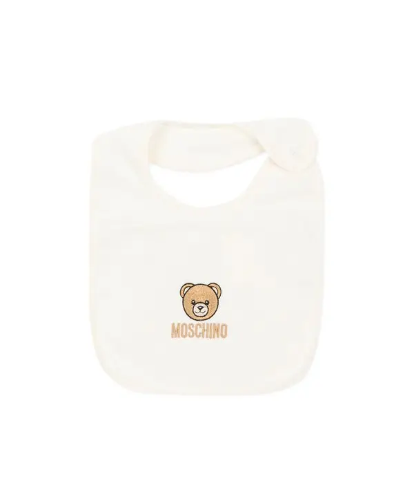 Moschino モスキーノ キッズ テディベア プリント ハットビブ セット