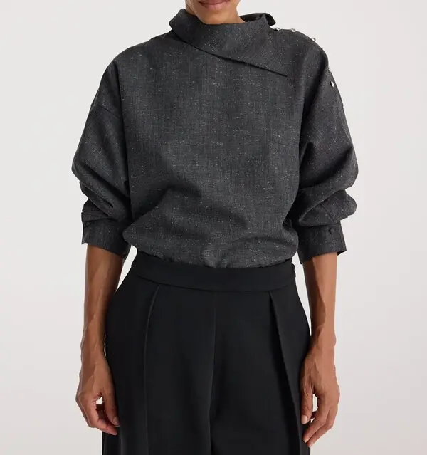 RÓHE Collared Top