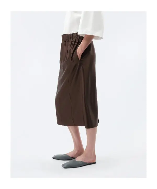 Carven Pull-on Skirt In Slip Satin