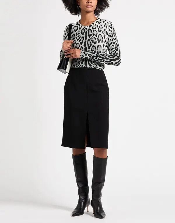 Dolce & Gabbana Minimalist Wool Pencil Skirt