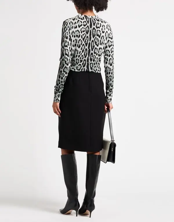 Dolce & Gabbana Minimalist Wool Pencil Skirt