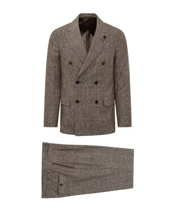 LARDINI Double-breasted Suit And Trousers Two-piece Set