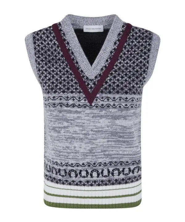 Dries Van Noten Fitted Cashmere Top