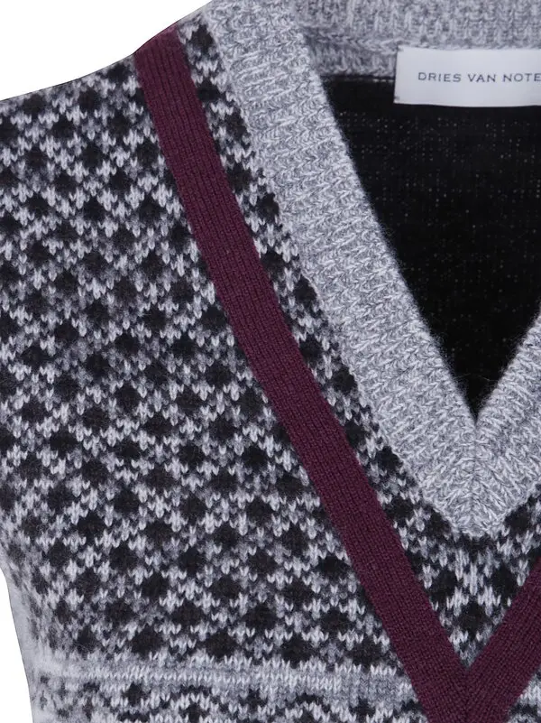 Dries Van Noten Fitted Cashmere Top