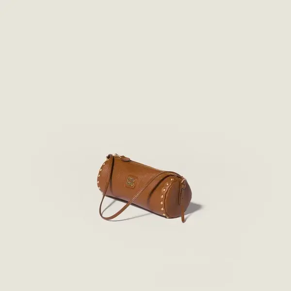 Miu Miu Leather Pouch - Brandy