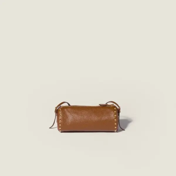 Miu Miu Leather Pouch - Brandy