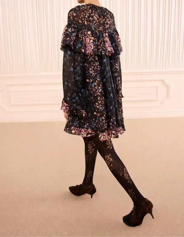 Ulla Johnson Elise Floral-jacquard Ruffled Blouse