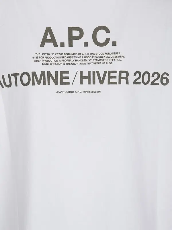A.p.c. Automne 26 Back Logo T-shirt