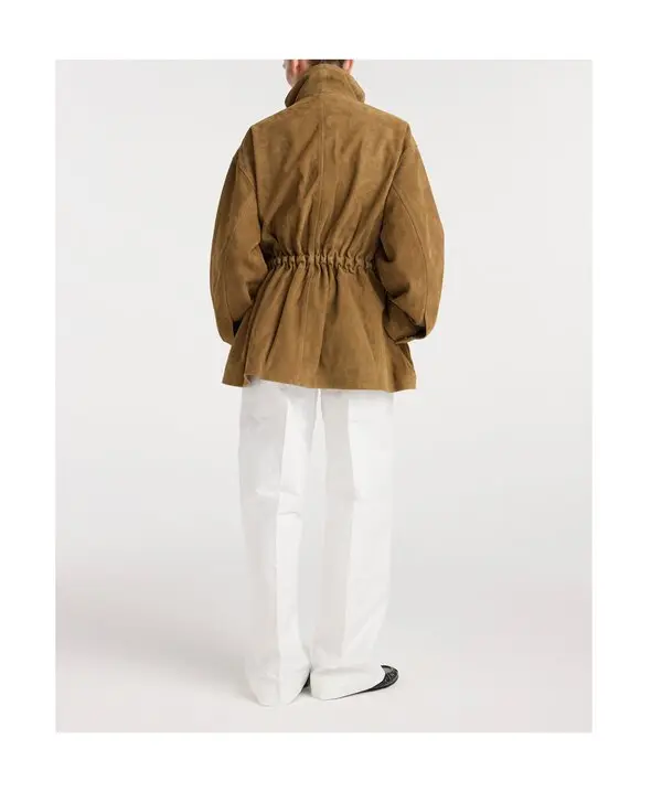 RÓHE Sculptural Suede Jacket