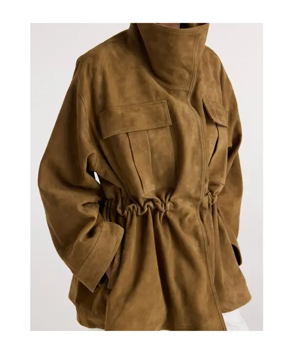 RÓHE Sculptural Suede Jacket