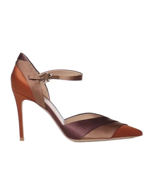 GIANVITO ROSSI Strappy Pointed Heeled Pumps