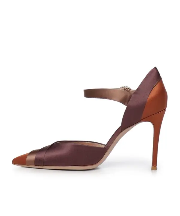 GIANVITO ROSSI Strappy Pointed Heeled Pumps