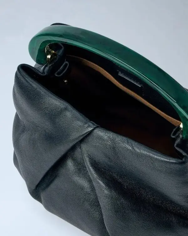 Dries Van Noten Crisp Pleated Shoulder Bag