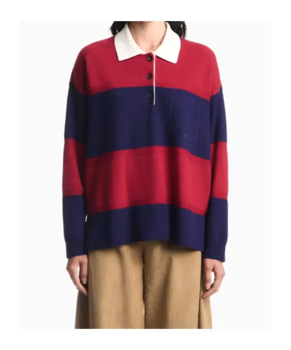 Emporio Armani Boteh Capsule Collection Polo-collar Jumper