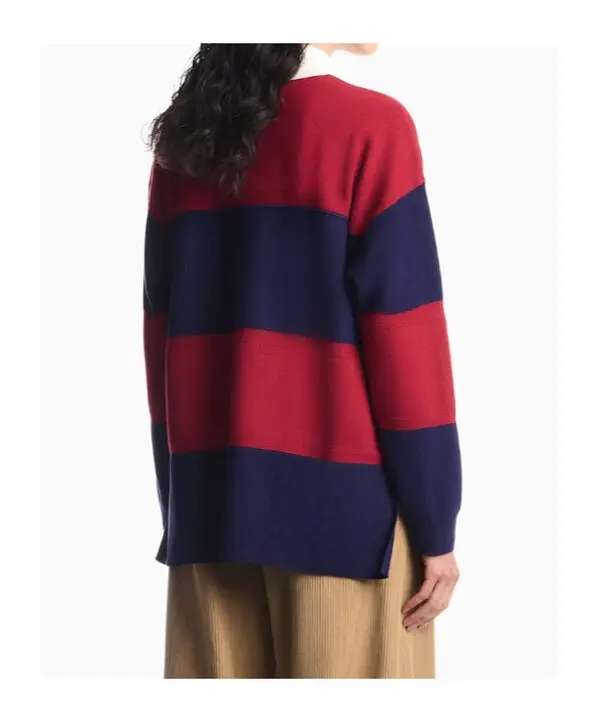 Emporio Armani Boteh Capsule Collection Polo-collar Jumper