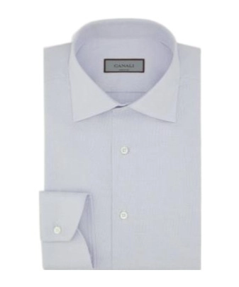 Canali Long Sleeved Textured Shirt