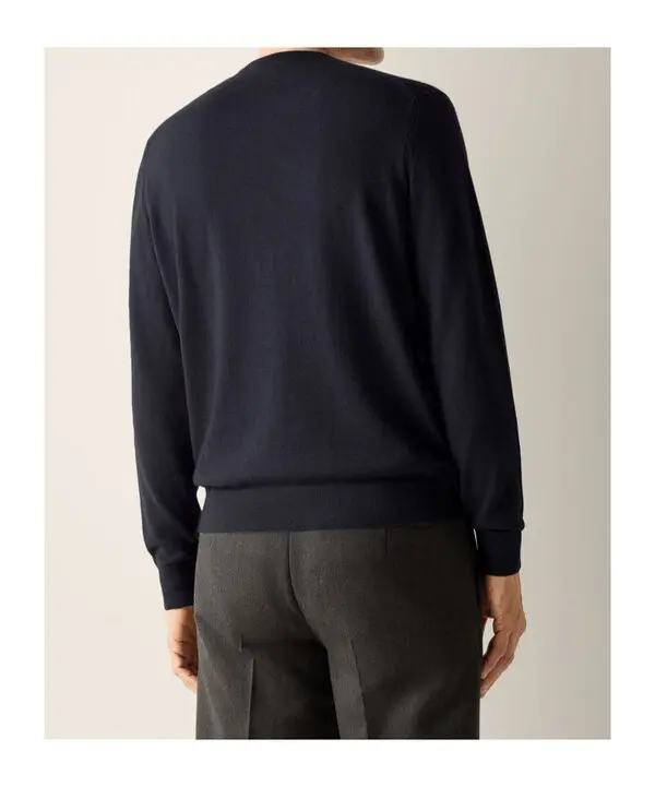 Zegna Oasi Cashmere Crewneck Sweater - Navy Blue