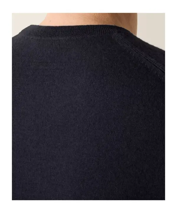Zegna Oasi Cashmere Crewneck Sweater - Navy Blue