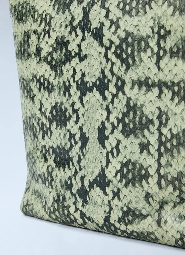 Dries Van Noten Embossed Leather Shoulder Bag - Green