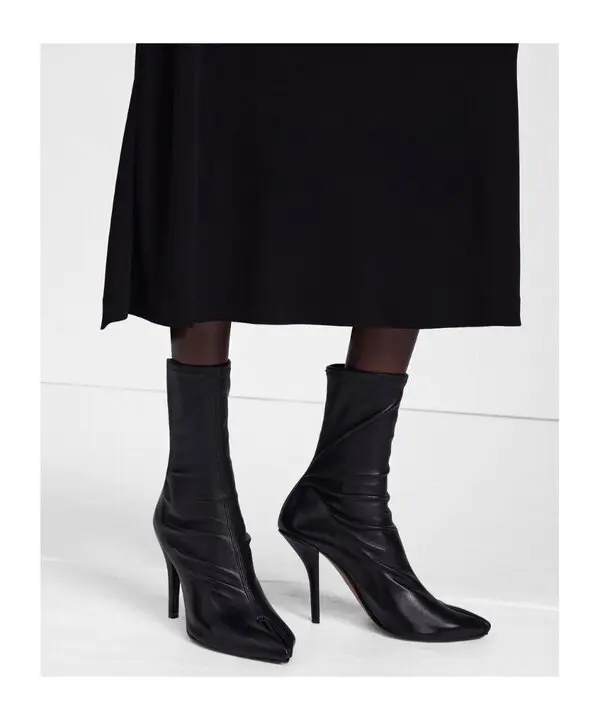 MAISON MARGIELA Tabi Ankle Boots Stretch Nappa