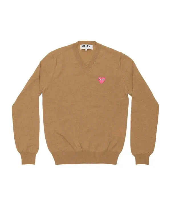 Play Comme Des Garcon V-neck Sweater