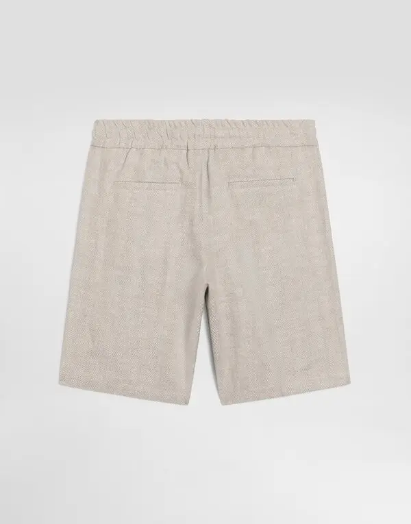 Dolce & Gabbana Linen Bermuda Shorts