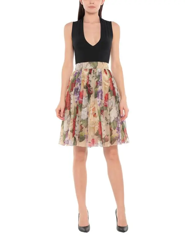 Dolce & Gabbana Floral Pleated Skirt