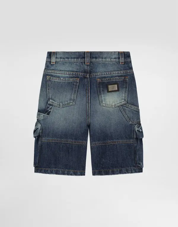 Dolce & Gabbana Cargo Denim Shorts