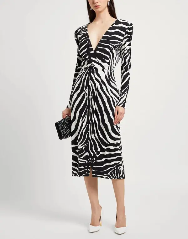 Dolce & Gabbana Sexy Bodycon Zebra-striped Dress