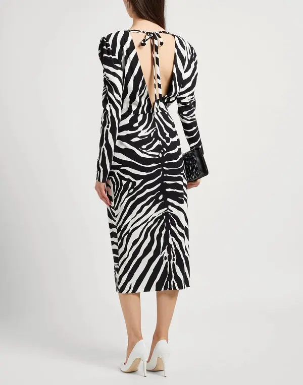 Dolce & Gabbana Sexy Bodycon Zebra-striped Dress