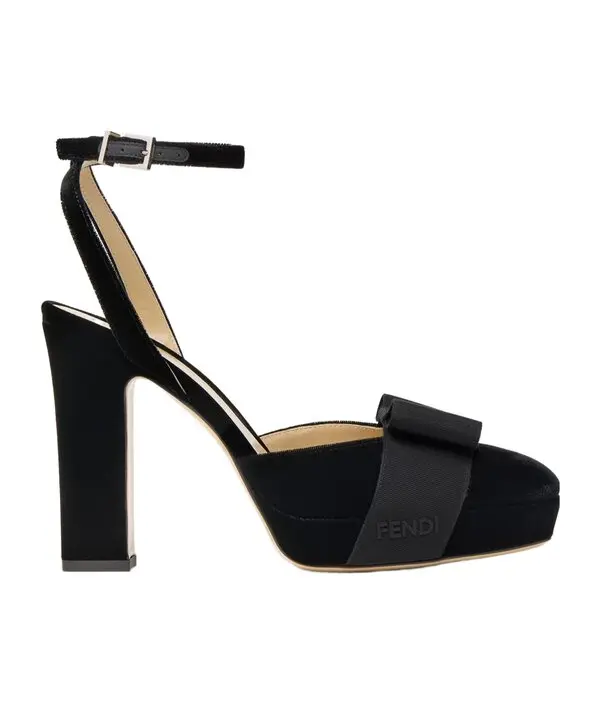 Fendi After 9 Velvet Slingbacks