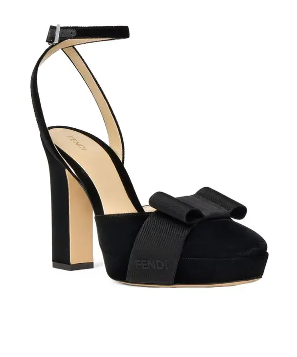 Fendi After 9 Velvet Slingbacks
