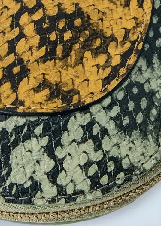 Dries Van Noten Embossed Leather Crossbody Bag - Green